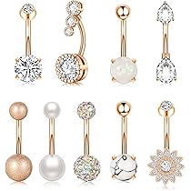 Dropship 14G Belly Button Rings With Waist Chain Surgical, 43% OFF