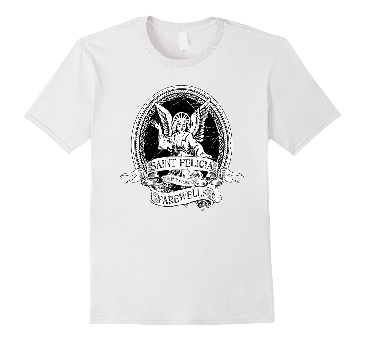 St. Felicia Patron Saint of Farewells – Bye Felicia T-Shirt-Art ...