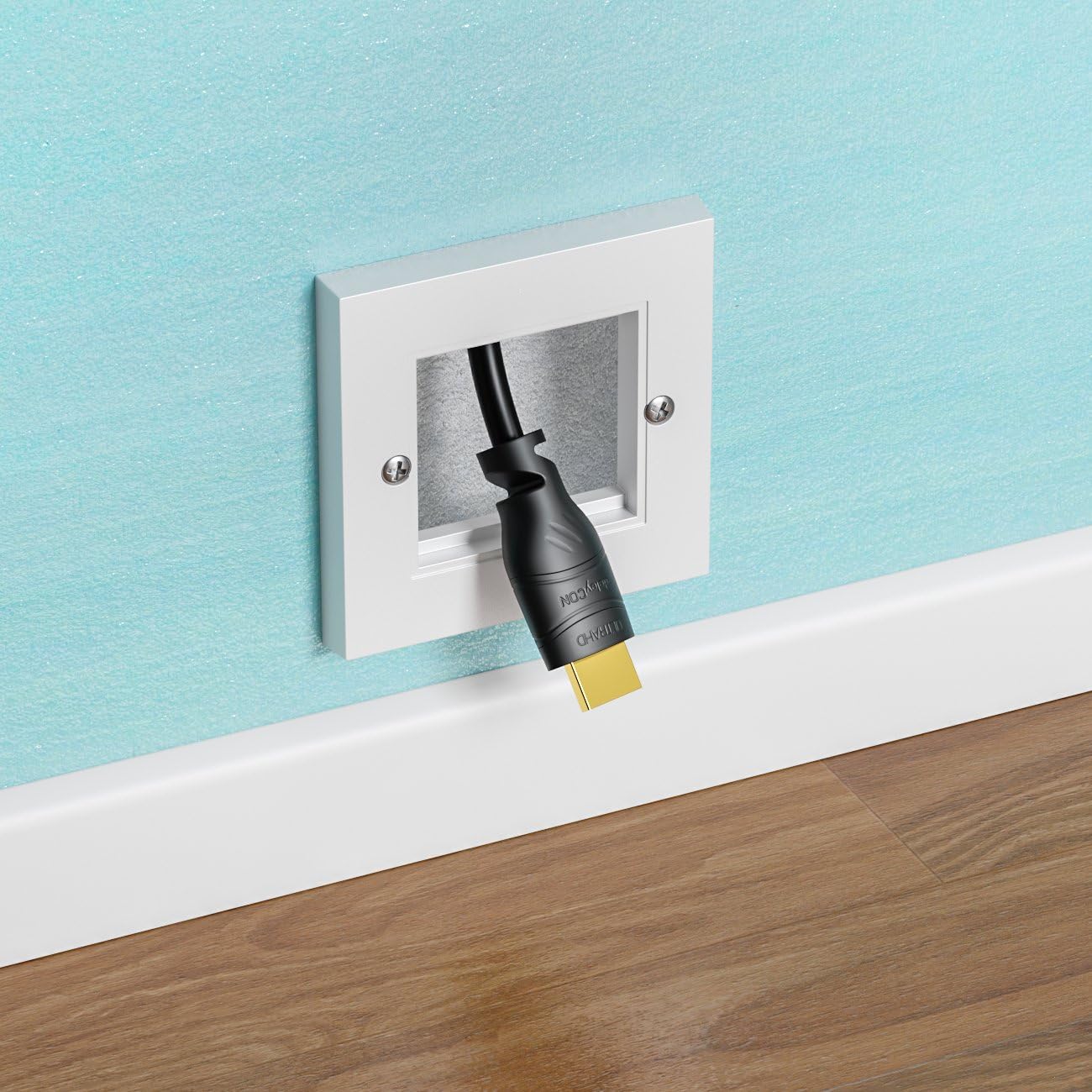 deleyCON HDMI Wall Box 1x HDMI Port Flush-Mounted Installation 3D FULL ...