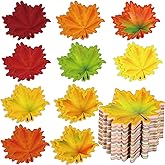 Amazon.com : Whaline Fall Maple Leaf Sticky Notes Colorful Autumn Leaf ...