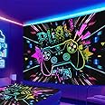 Amazon.com: PreLiving Vibrant Gaming Wall Tapestry - Colorful Game ...