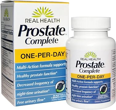 Amazon.com: Prostate Complete, 30 Softgels by Real Health (Pack of 2 ...