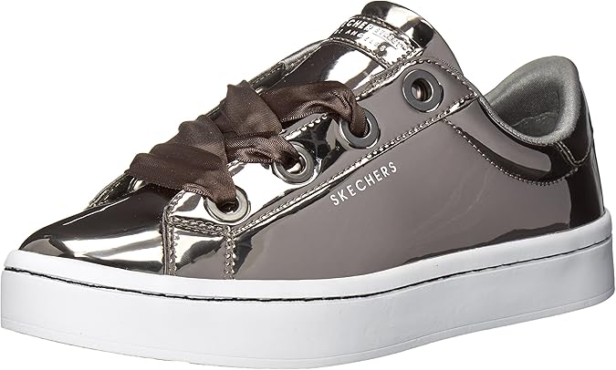 Amazon.com | Skecher Street Women's Hi-Lite-Metallic Patent Sneaker ...