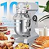 LEEVOT 10Qt 500W Commercial Food Mixer, Commercial mixer 3-Speed ...