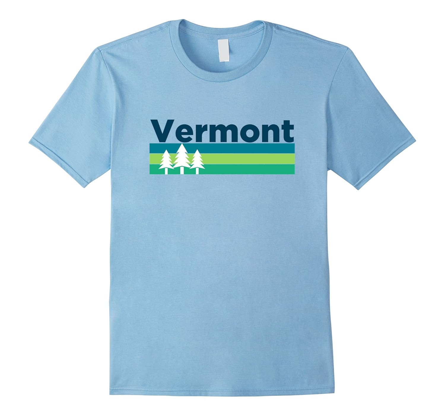 Vermont Retro Trees & Forest – Vermont T-Shirt-4LVS – 4loveshirt