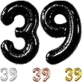 Amazon.com: KatchOn, Big 39 Balloons Numbers Black - 40 Inch | 39 ...