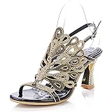 Amazon.com | Honeystore Women's Peacock Shaped Pattern Handmade ...