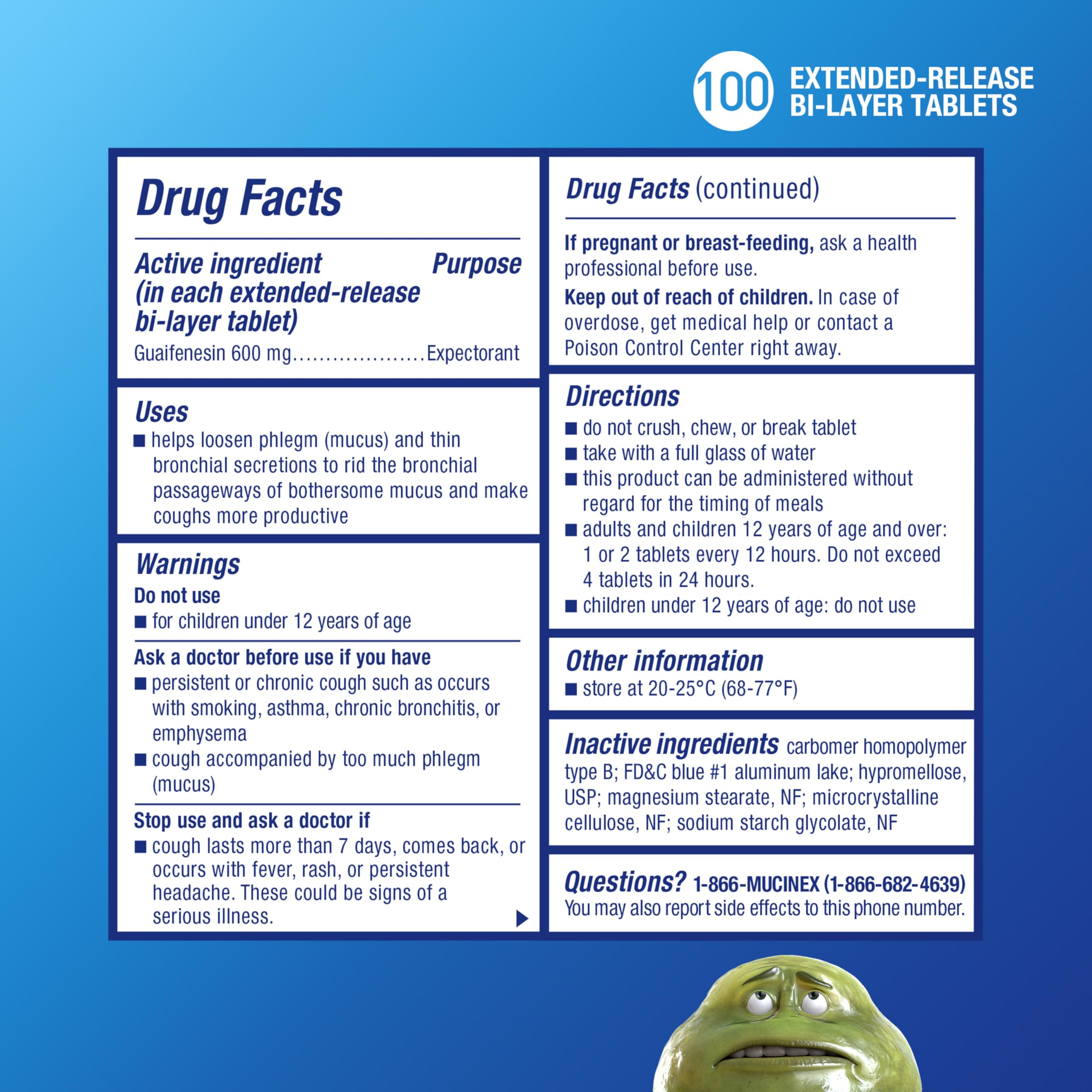 Mua Mucinex 12 Hour 600 mg Guaifenesin Extended-Release Tablets for ...