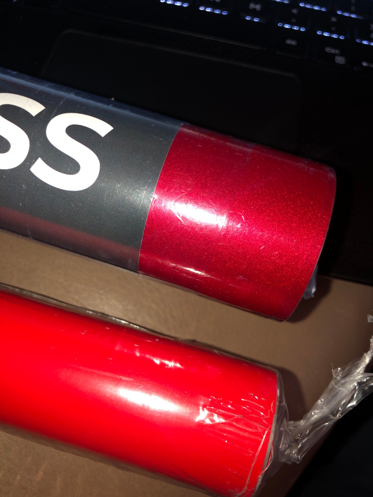 $38/mo - Finance VViViD+ Ultra Gloss Candy Red Vinyl Car Wrap Premium ...
