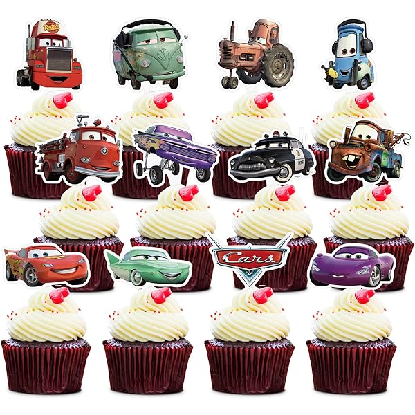 Lightning Mcqueen Cupcake Toppers | canoeracing.org.uk