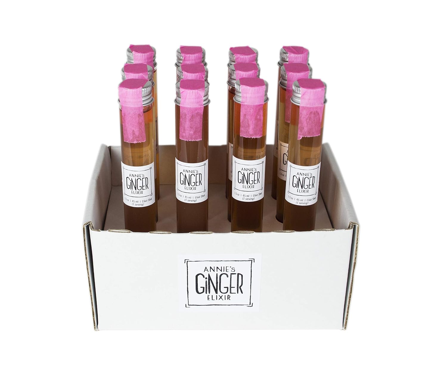 Amazon.com : Annie's Ginger Elixir ShOts! 1.5 Oz. 12-pack, healthy ...