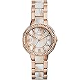Amazon.com: Fossil Women's Virginia Quartz Stainless Steel and Acetate ...