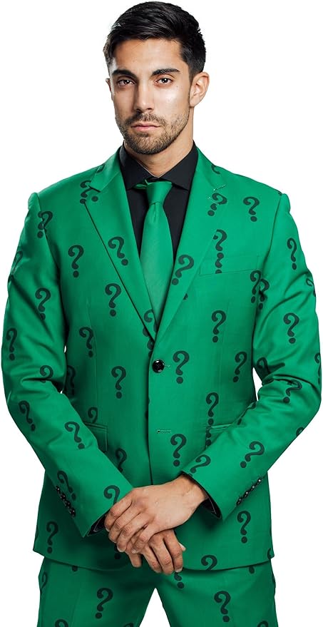 The Riddler Suit Jacket (Authentic) 38R - Green - : Amazon.co.uk: Fashion