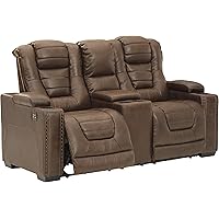 Amazon.com: Signature Design by Ashley Owner's Box Faux Leather Power ...