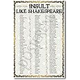 Amazon.com: Insult Like Shakespeare - NEW Humor Poster: Teaching ...