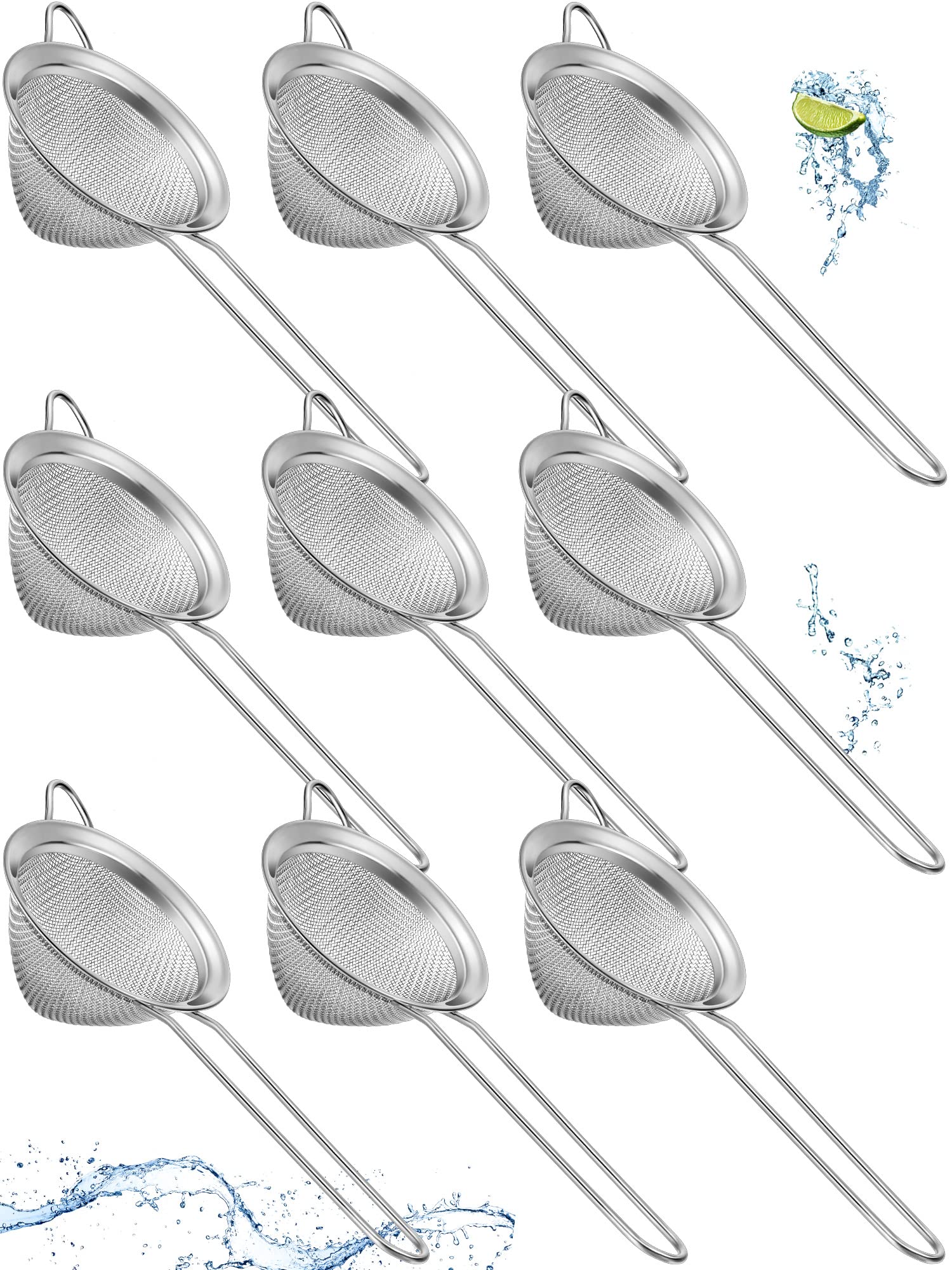 Mua Epakh 9 Packs Stainless Steel Small Strainer, Steel Cone Shaped ...