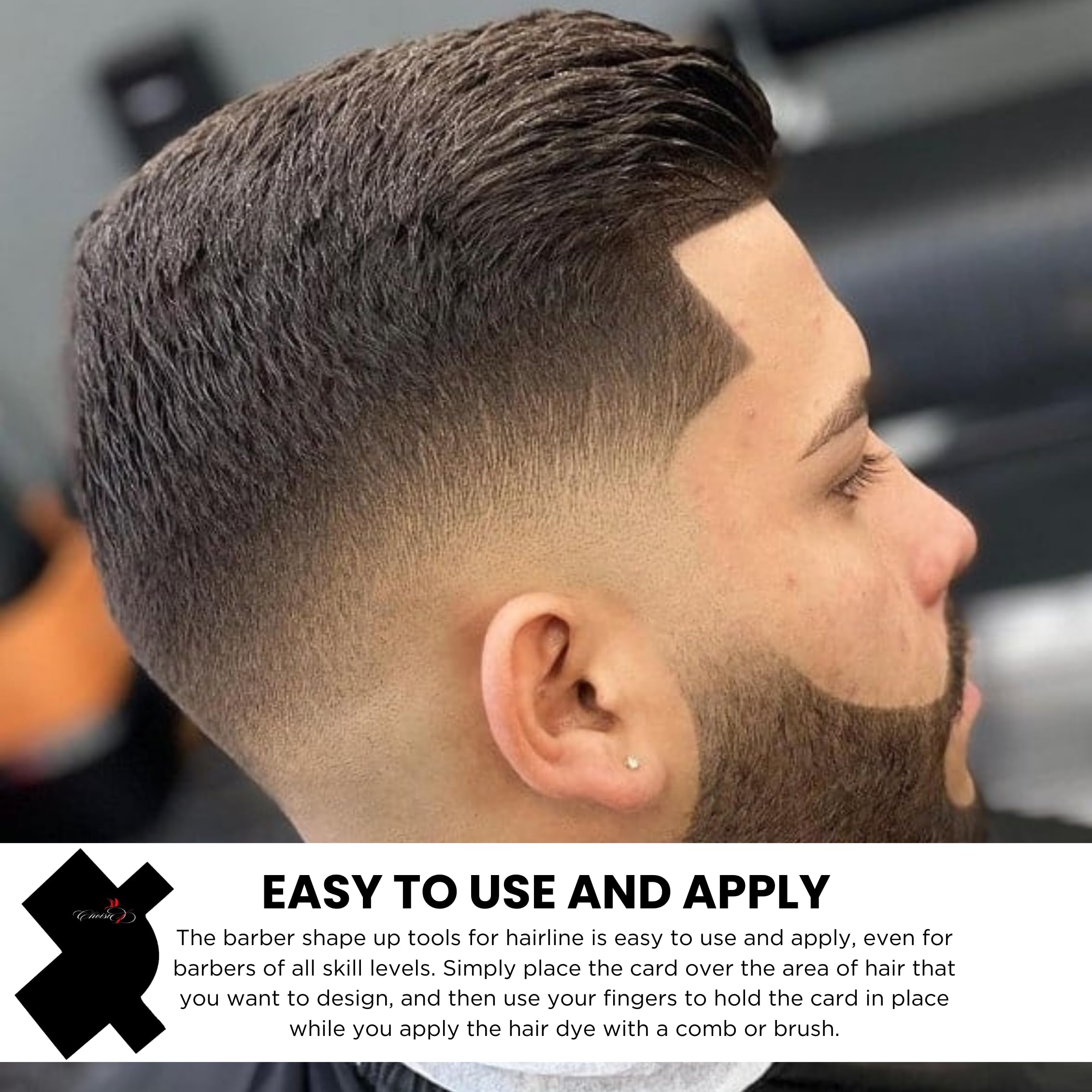 Mua Hairline Enhancement Card Beard Line Up Shaping Tool Lineup Guide ...