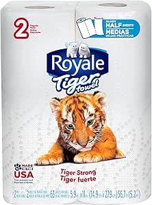 Amazon.com: Royale Tiger Paper Towels Choose-A-Size 2 Ply, Regular ...