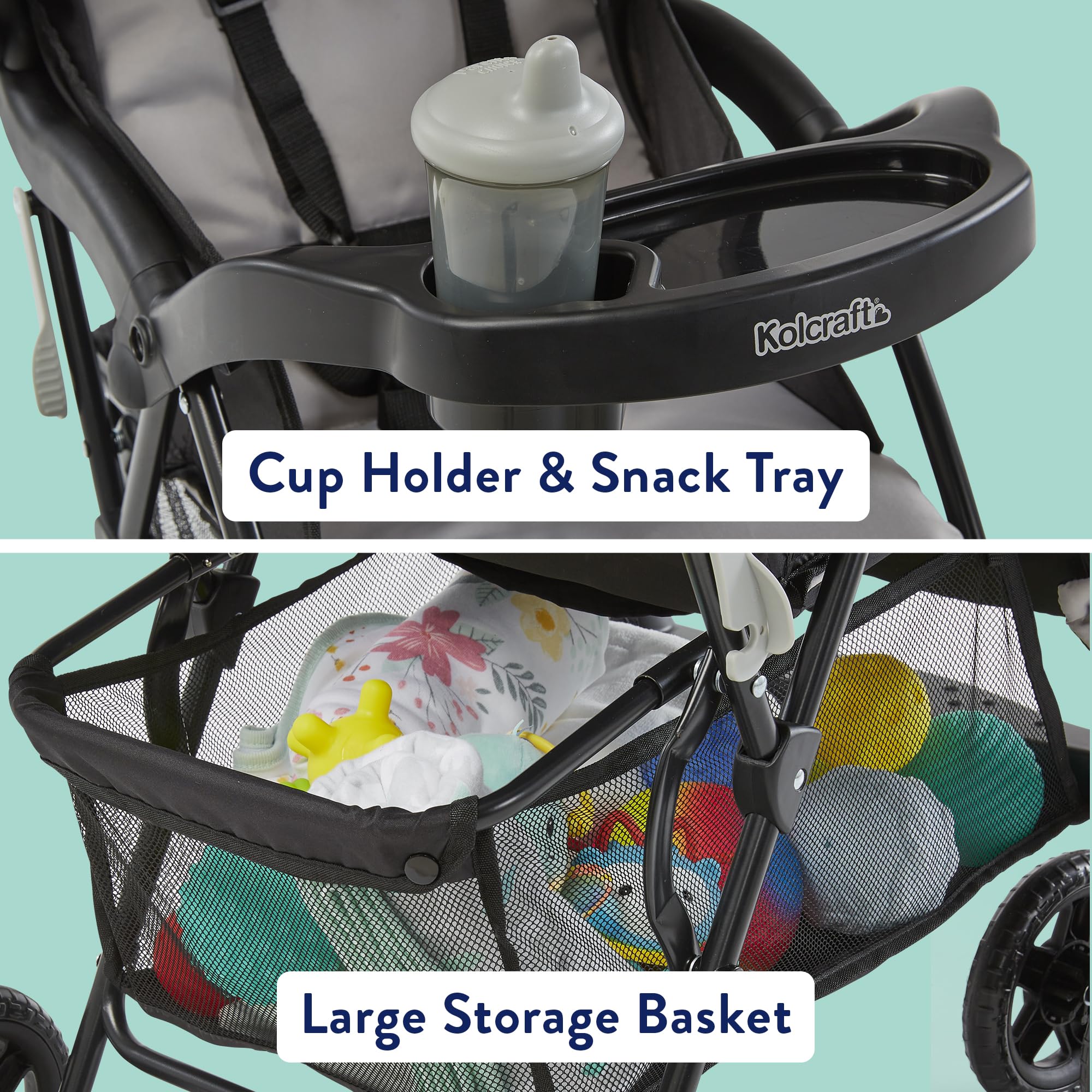 Mua Kolcraft Cloud Plus Lightweight Baby Stroller, Travel Stroller with ...