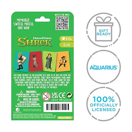 Mua AQUARIUS Shrek Memory Master Card Game- Fun Family Party Game for ...