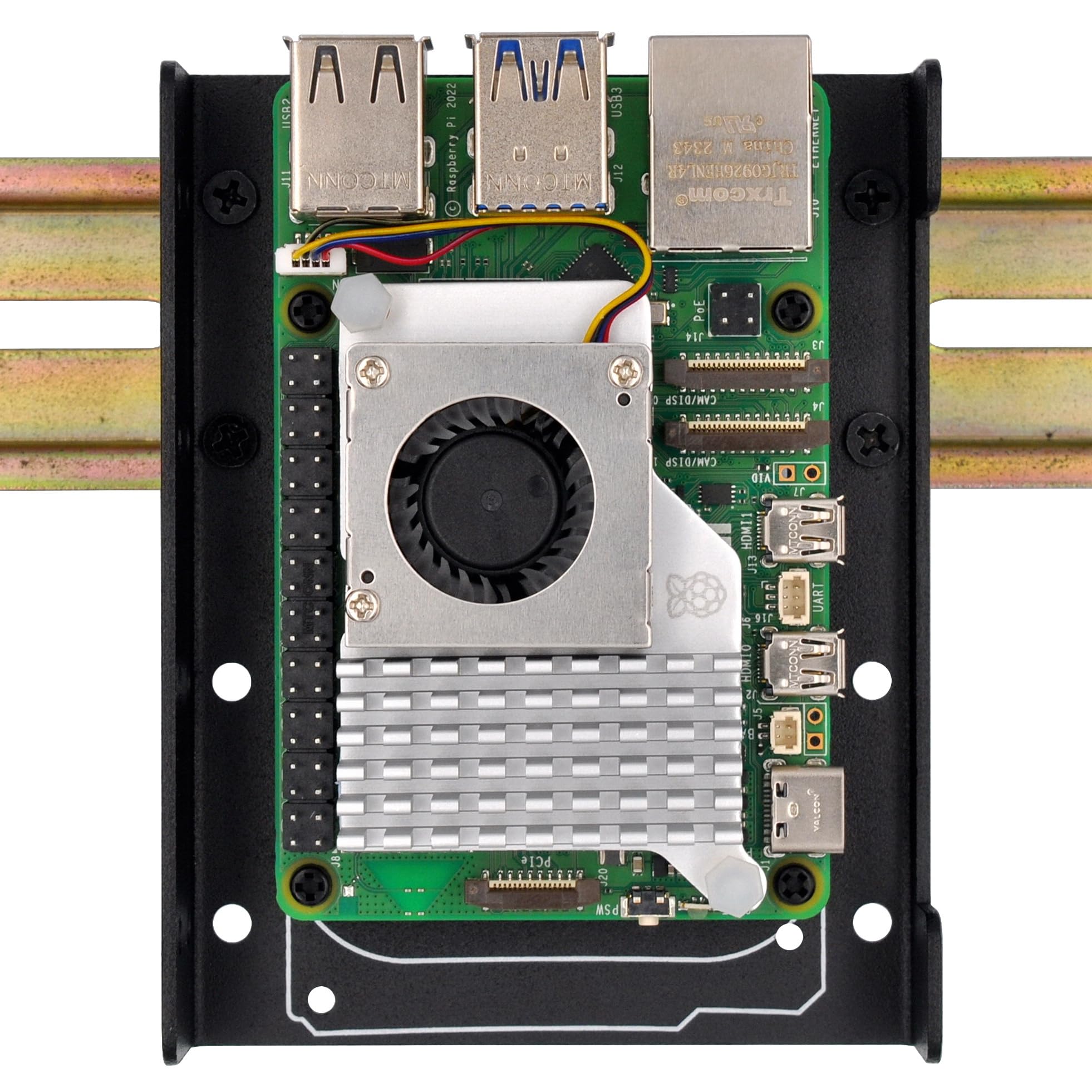 Mua DIN Rail Mount Bracket for Raspberry Pi 1A+ 1B+ 2B 3B 3B+ 4B 5 Zero Arduino Uno Mega Mkr ...