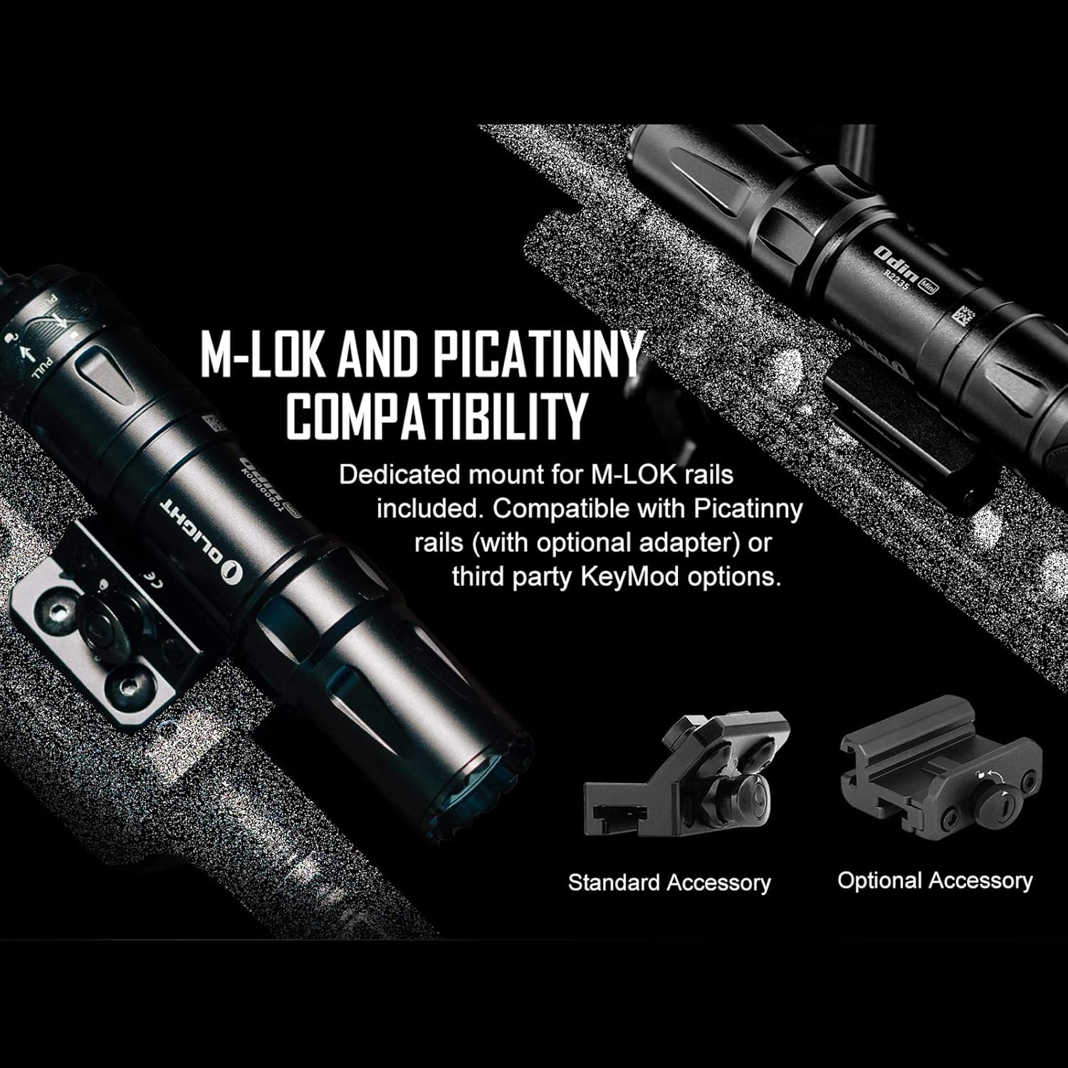 OLIGHT Odin Mini M-LOK Mount Tactical Torch 1250 Lumens Neutral White ...