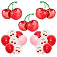 Amazon.com: 21Pcs Cherry Balloons for She's The Cherry On Top Party ...