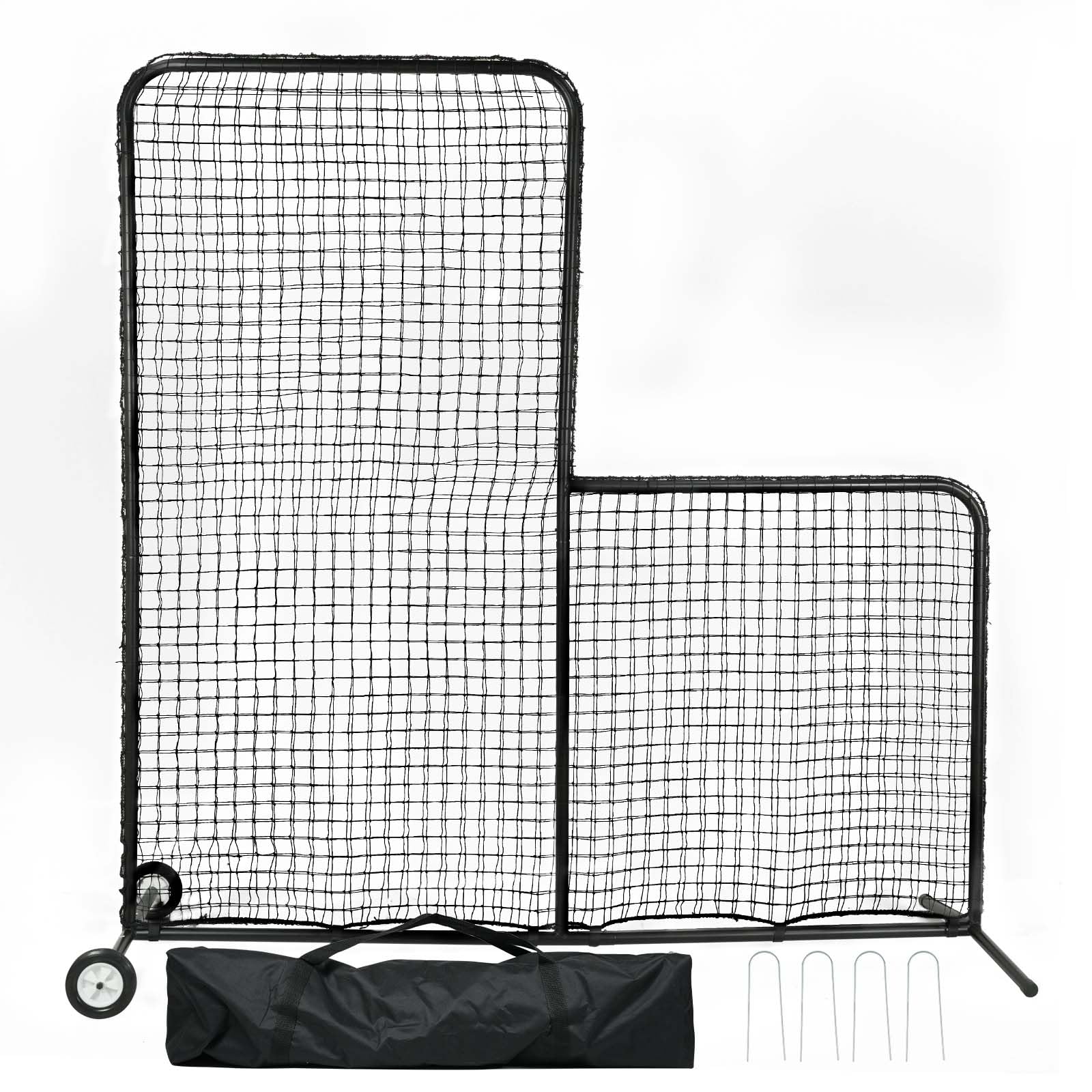 Garplaolao L-Screen Baseball & Softball Pitching Screen 7x7FT, Portable ...