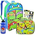 Amazon.com | Teenage Mutant Ninja Turtles Backpack with Lunch Box ...