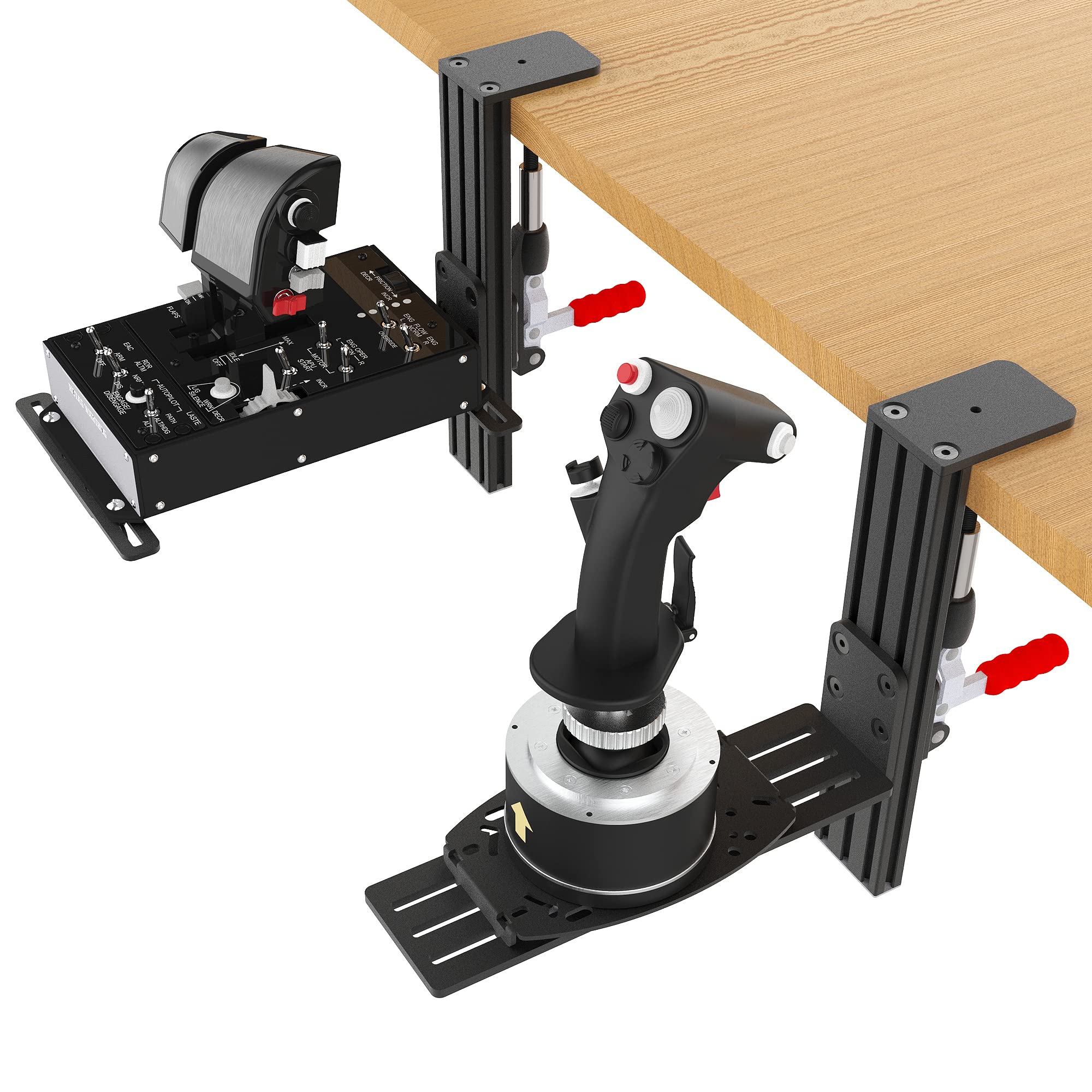 Mua Hikig 2 Set Hotas Desk Mount, Joystick Desk Mount For PC Flight ...