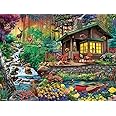 Amazon.com: White Mountain - Cabin in The Woods, 500 Piece Jigsaw ...