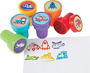 Amazon.com: Fun Express Transportation Stamps (2 Dozen) Assorted styles ...
