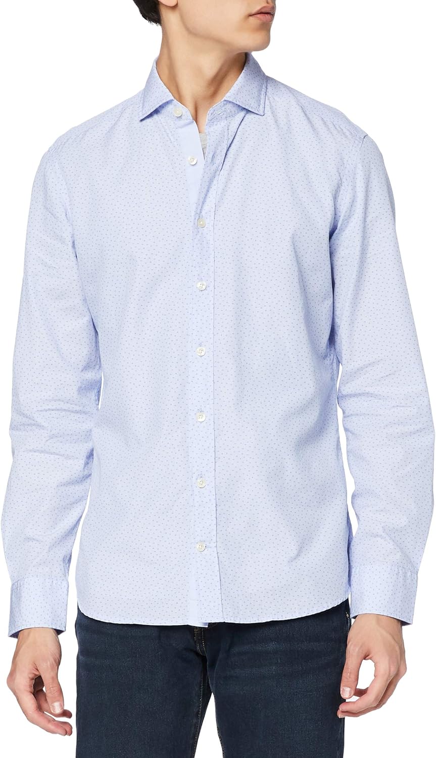 Hackett London Men's Hackett London H Print Casual Shirt: Amazon.co.uk ...