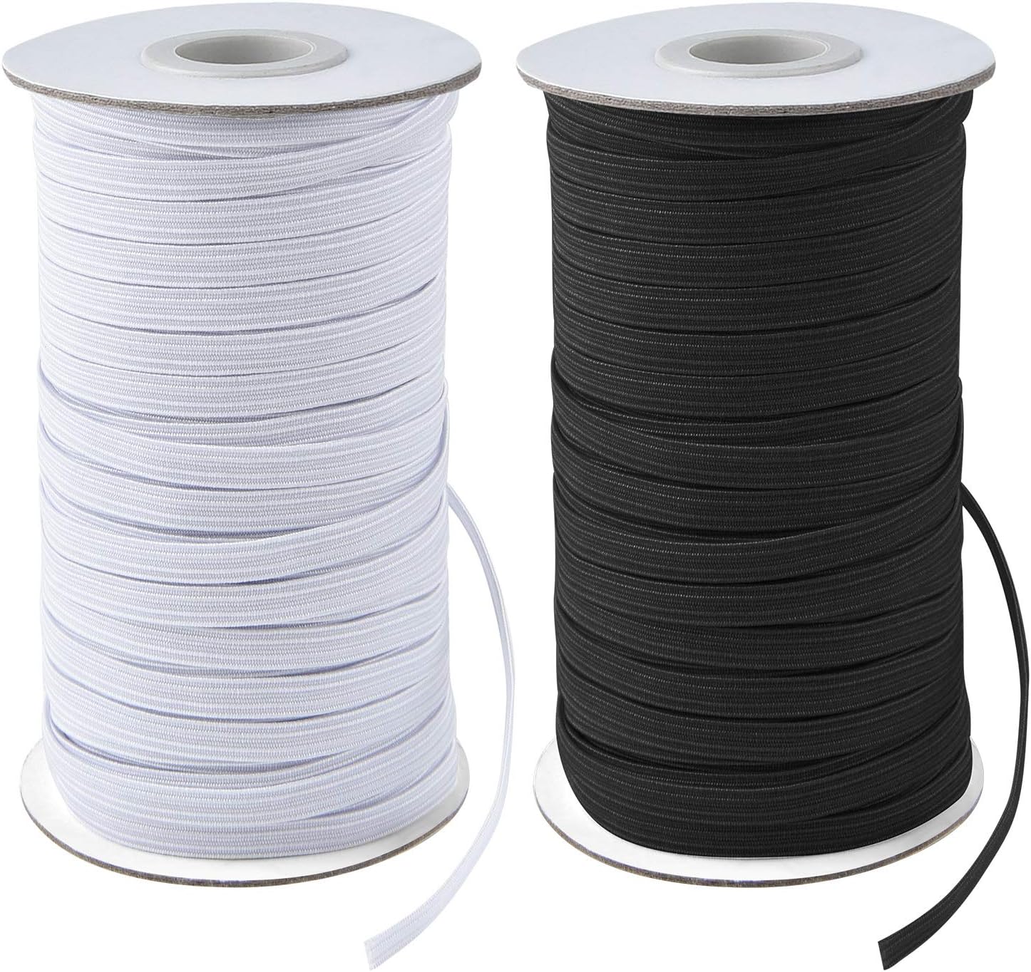 Coopay 80 Yards Length 1/4" Width Elastic Cord Elastic Bands Elastic ...