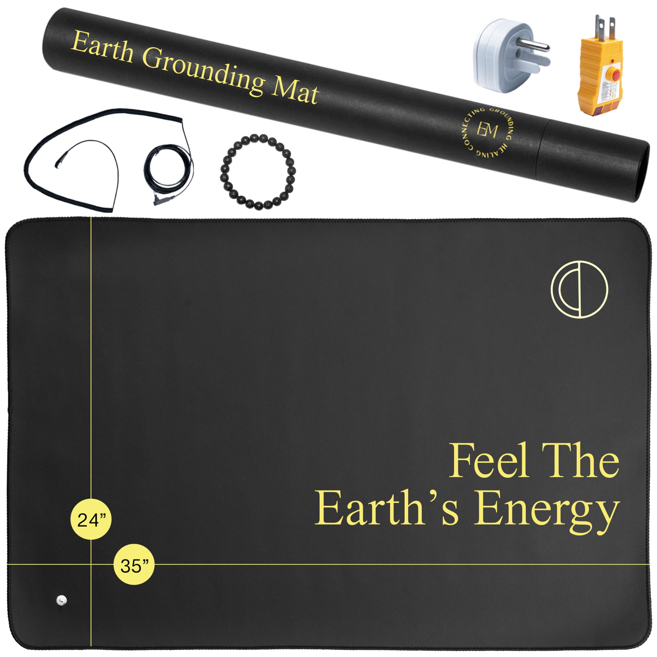 Mua 24 x 35in Earth Grounding Mat Kit for Full Body Energy & Wellness ...