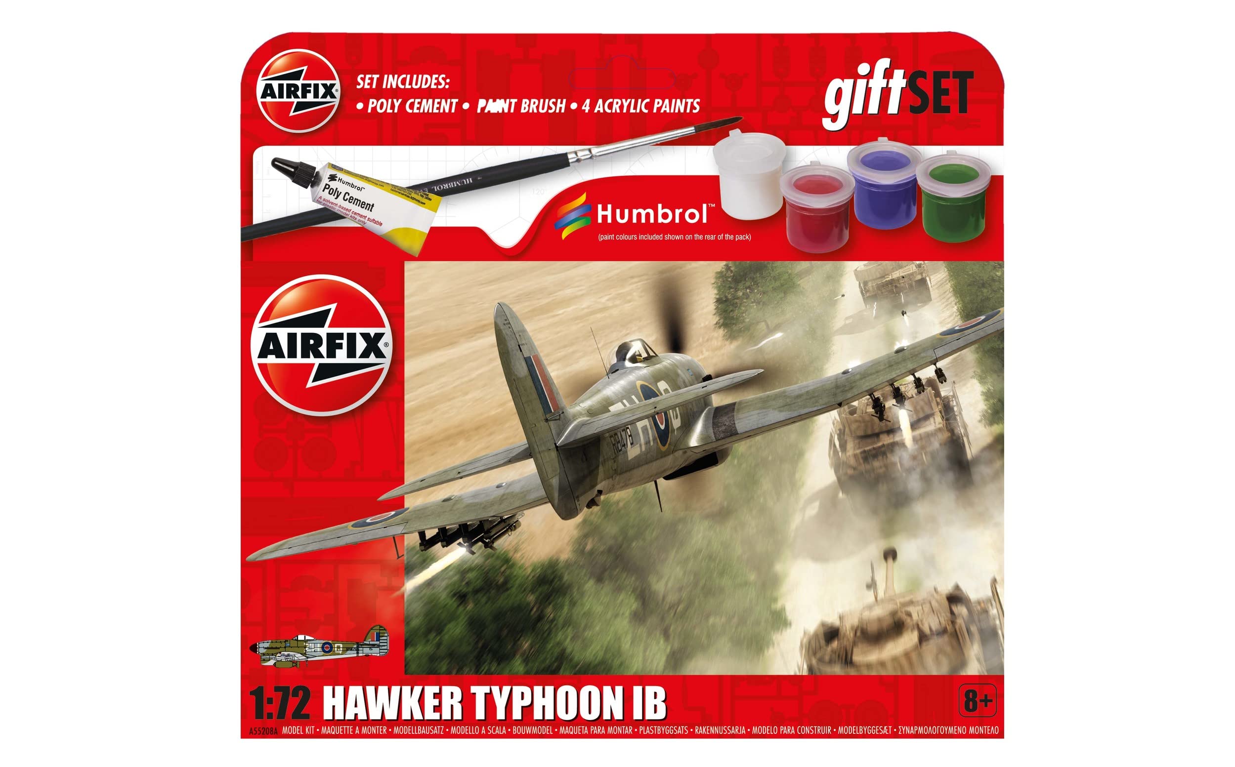 Mua Airfix Starter Gift Set Hawker Typhoon MK Ib 1:72 Military Aviation Plastic Model Kit ...