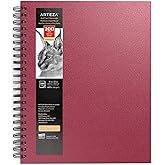Amazon.com: ARTEZA Spiral Sketch Book 9x12 Drawing Pad 2 Pack 200 Sheets Sketch Pads for Drawing ...