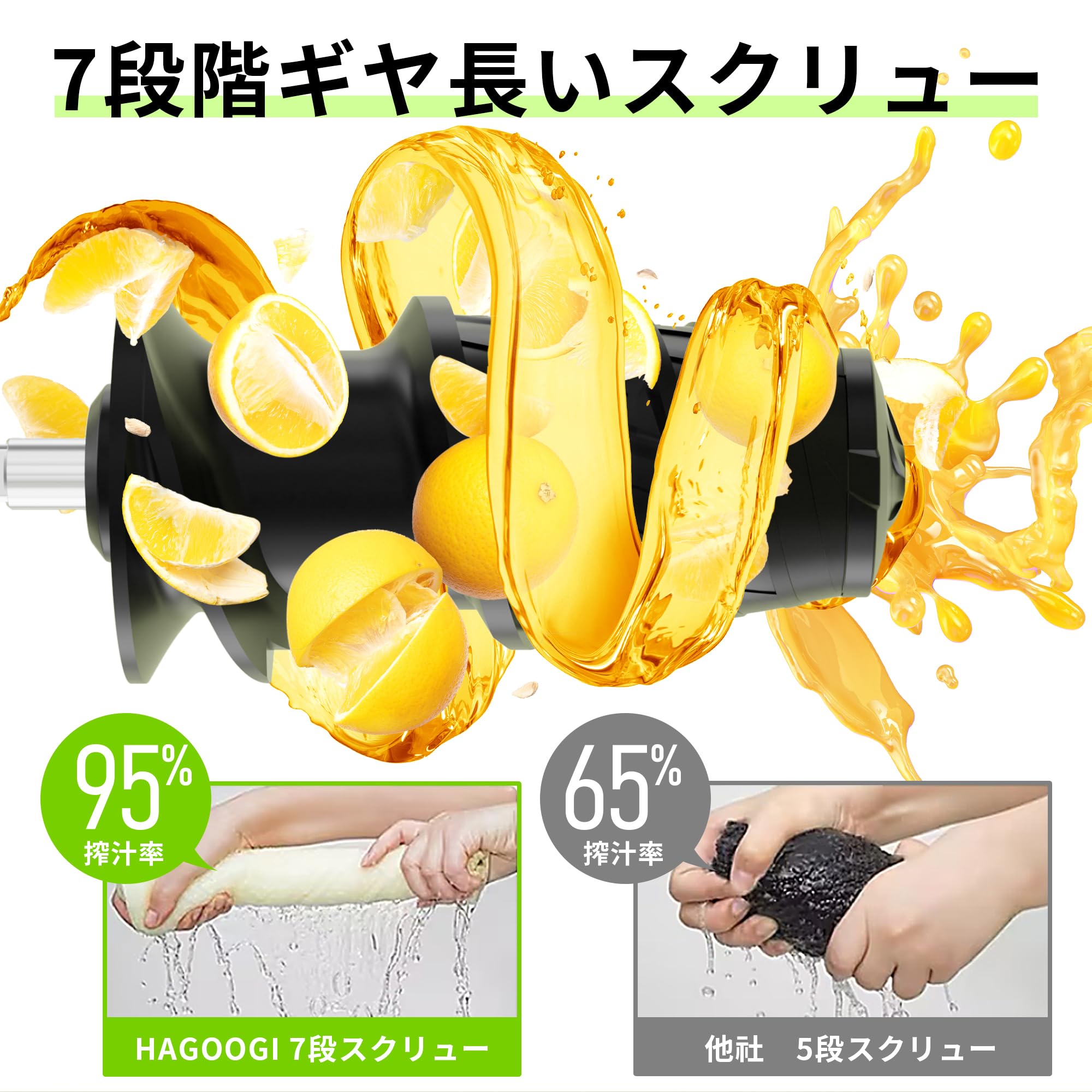 Mua HAGOOGI Slow Juicer Slow Juicer High Juice Ratio Squeezer Small ...