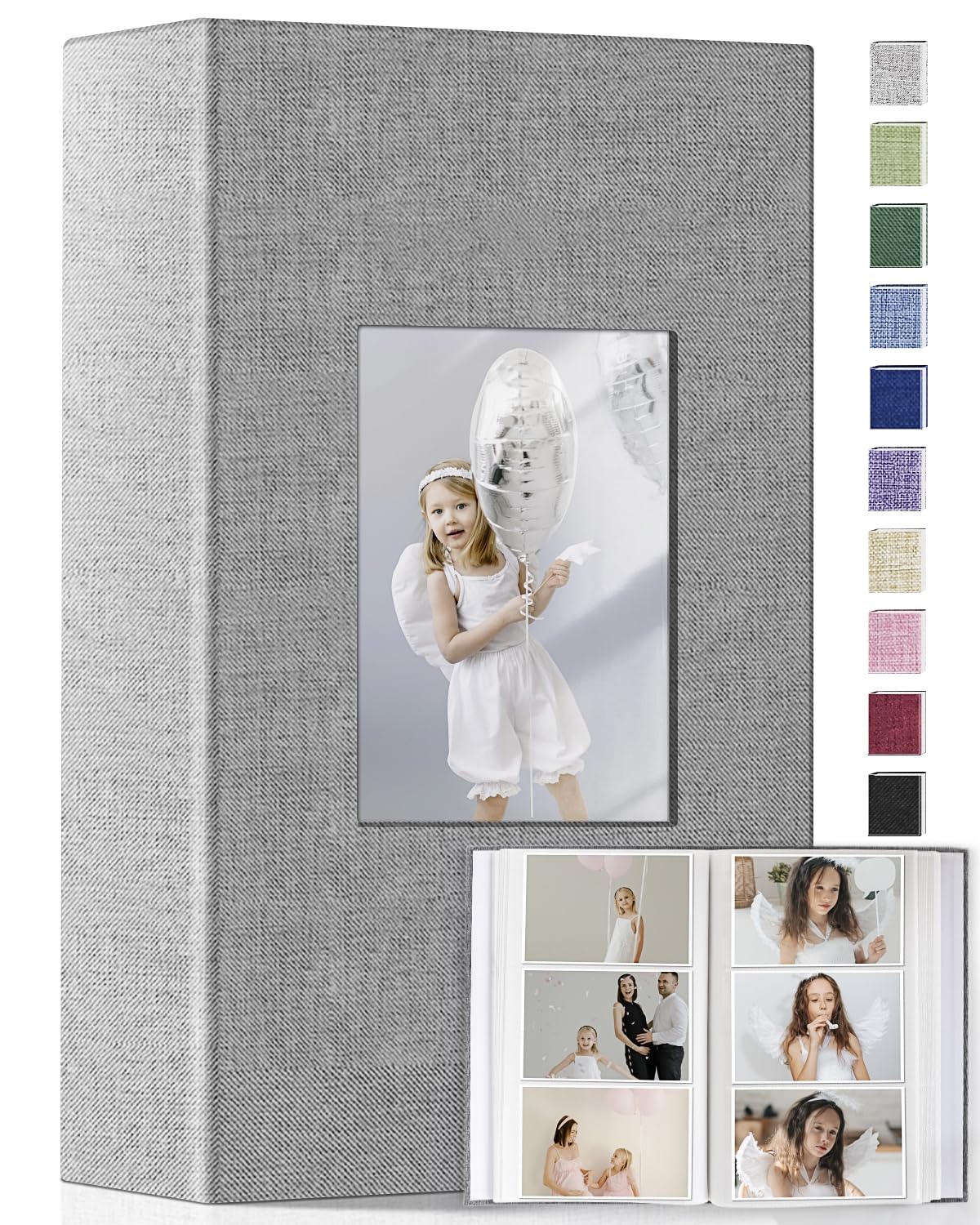 Popotop Photo Album 4x6-300 Photos Linen Cover Photo Books with 300 ...