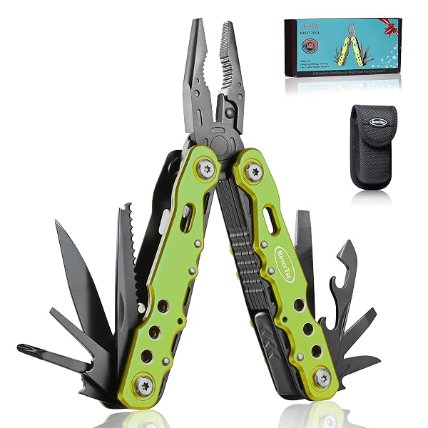 RoverTac Multitool with Safety Locking, Handy Gifts for Men&Women, 12 ...