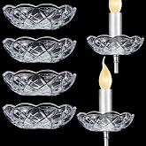 Amazon.com: Bonuci 6 Pcs Chandelier Bobeches 4 Side Holes 4 Inch ...