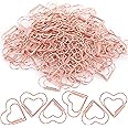 Amazon.com : 100PCS Heart Paper Clips Love Heart Shaped Small Paper ...