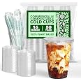 Amazon.com: Stock Your Home 16 oz Clear Commercially Compostable Cups ...