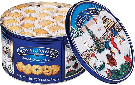 Royal Dansk Danish Butter Cookies 4 Pound Tin: Amazon.co.uk: Grocery