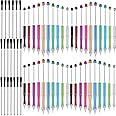 Amazon.com : Chivao 40 Pieces Metal Beadable Pens Bulk Beaded Pens ...