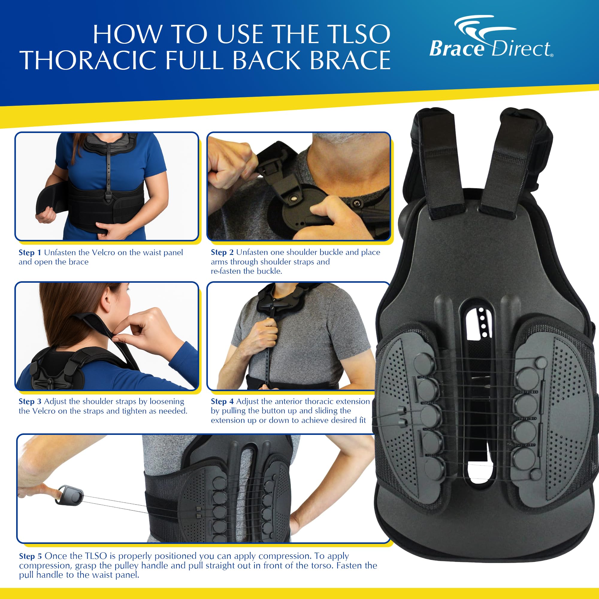 Mua TLSO Full Back Brace - Kyphosis, Degenerative Disc & Compression ...