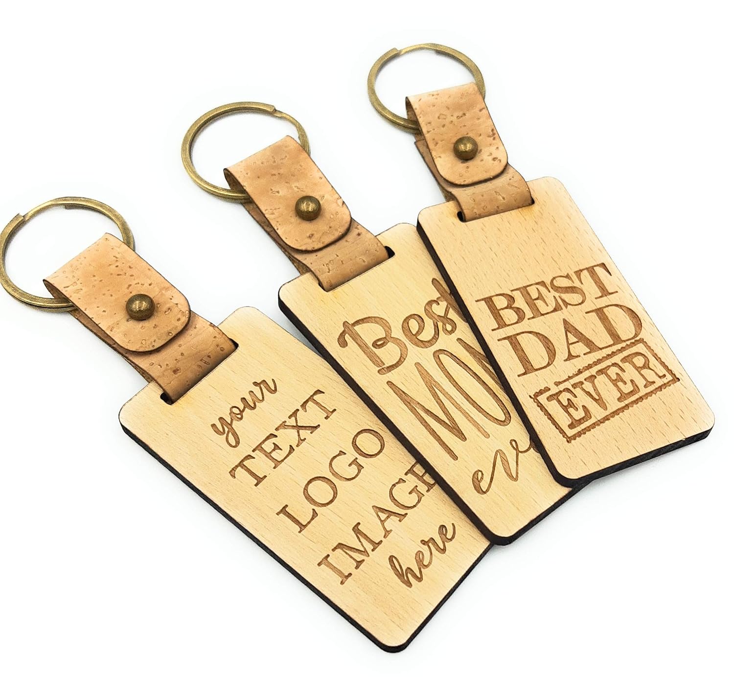 Amazon.com: Personalized wooden keychain, wooden key fob, laser ...