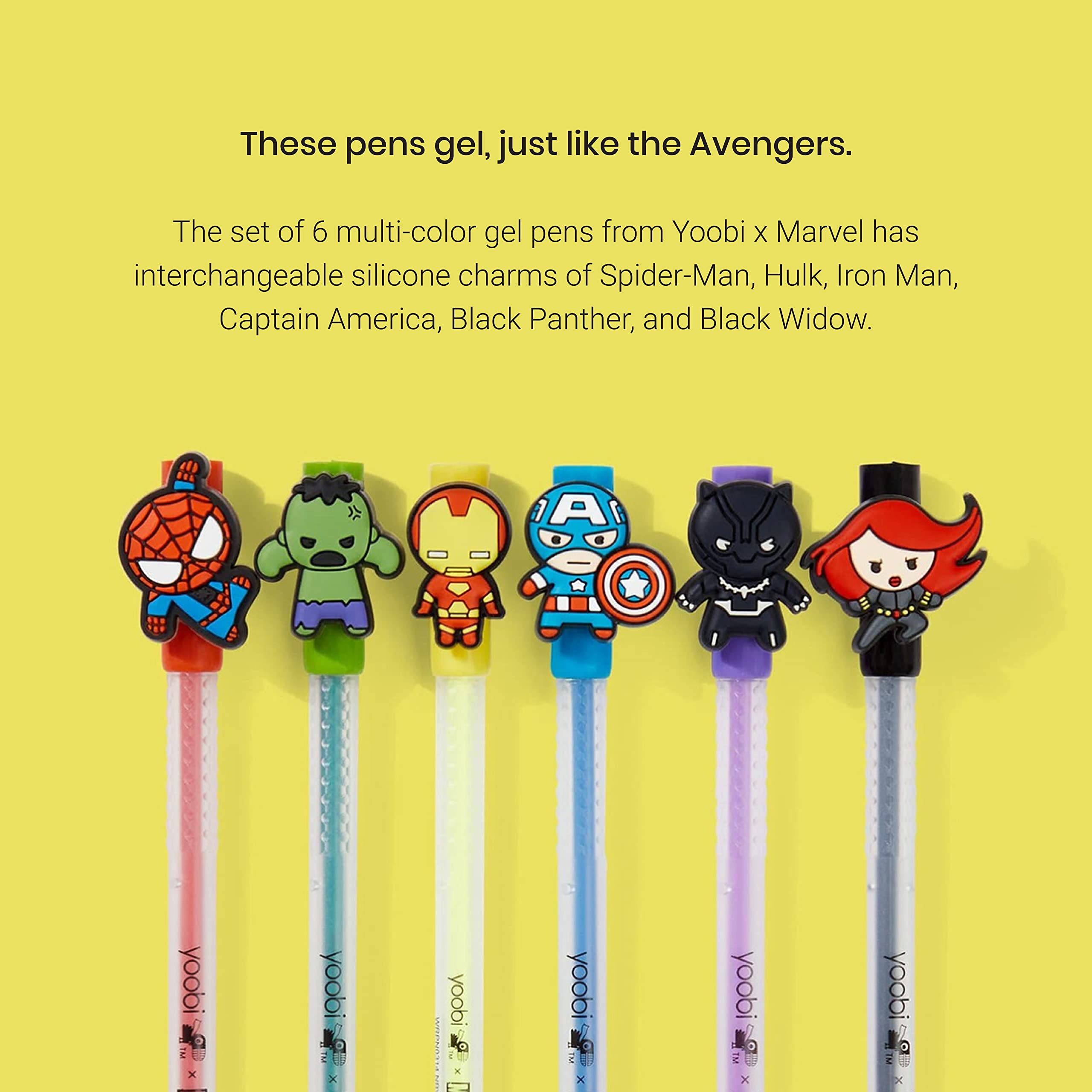 Mua Yoobi x Marvel Gel Pens - Avenger Themed Fine Tip Gel Pens with Pen ...