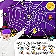 Amazon.com: Halloween Pin The Tail Game Pin The Spider On The Web Game ...