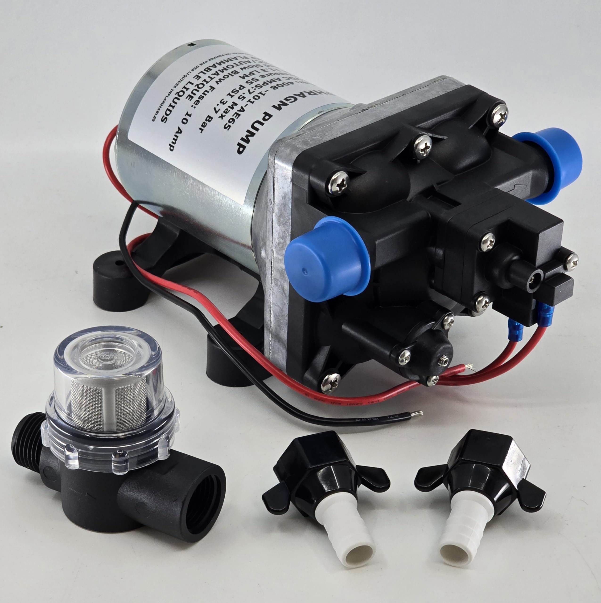 RV Water Pump 4008-101-A65/E65 | 3.0 GPM - 55 PSI | 12V Camper RV Water ...